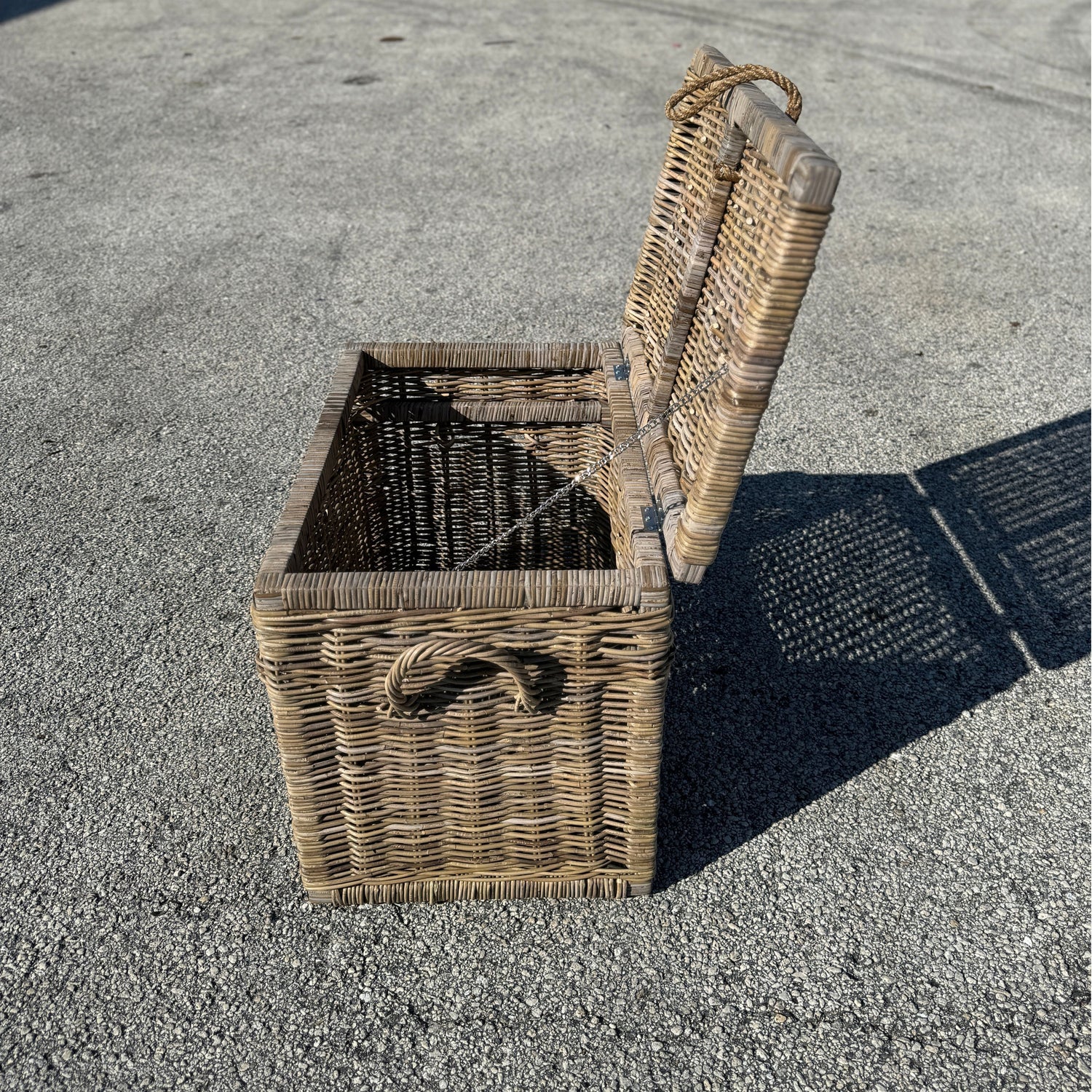 Key Largo Rattan Storage Trunk - Broward Design Center