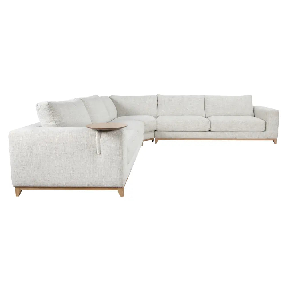 Donovan Sectional Sand Sofa - Broward Design Center