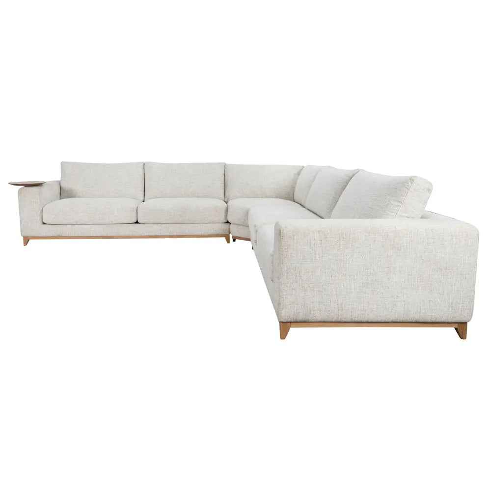 Donovan Sectional Sand Sofa - Broward Design Center
